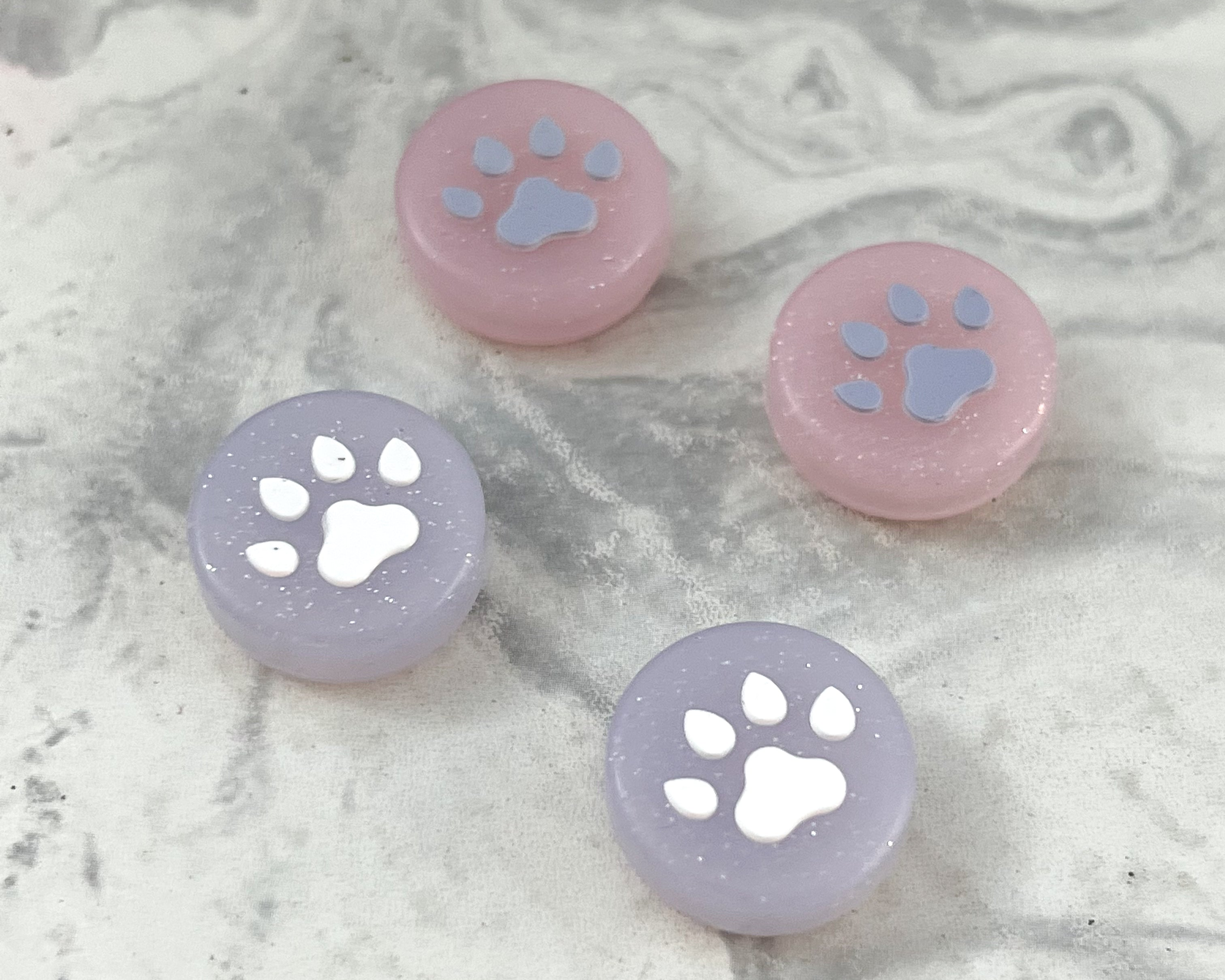 Glitter Purple Pink Paw Thumb Grip Accessories – Lux Skins Official