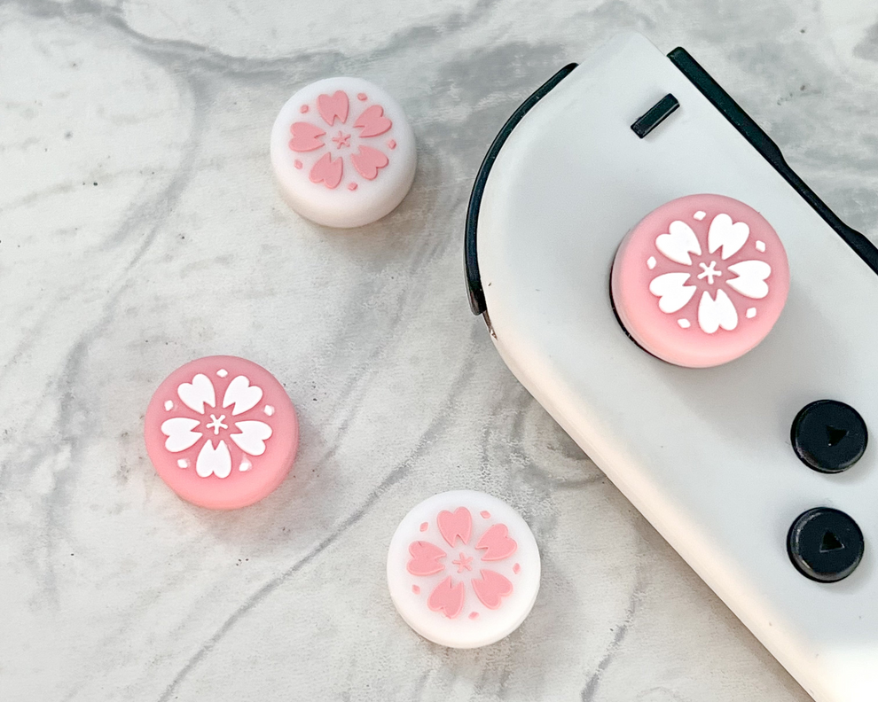 Pink Sakura Thumb Grip Accessories – Lux Skins Official