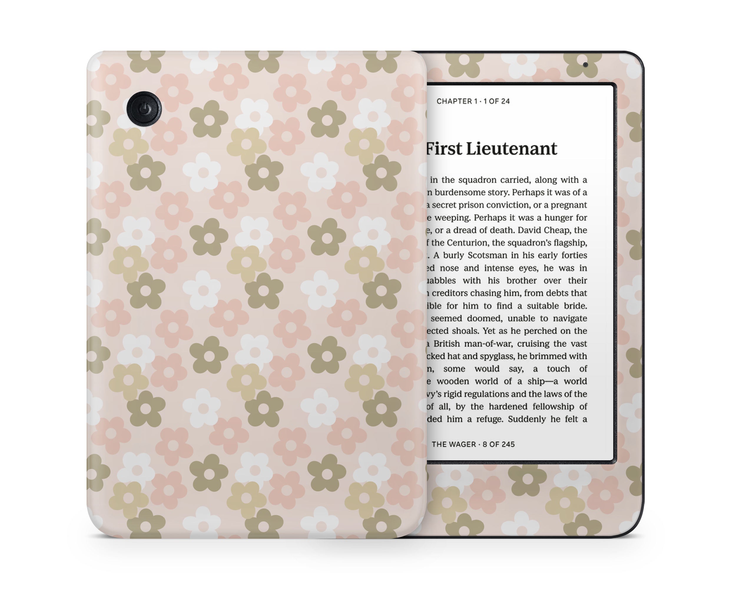 Retro Parisian Pink Floral Kobo Skin – Lux Skins Official