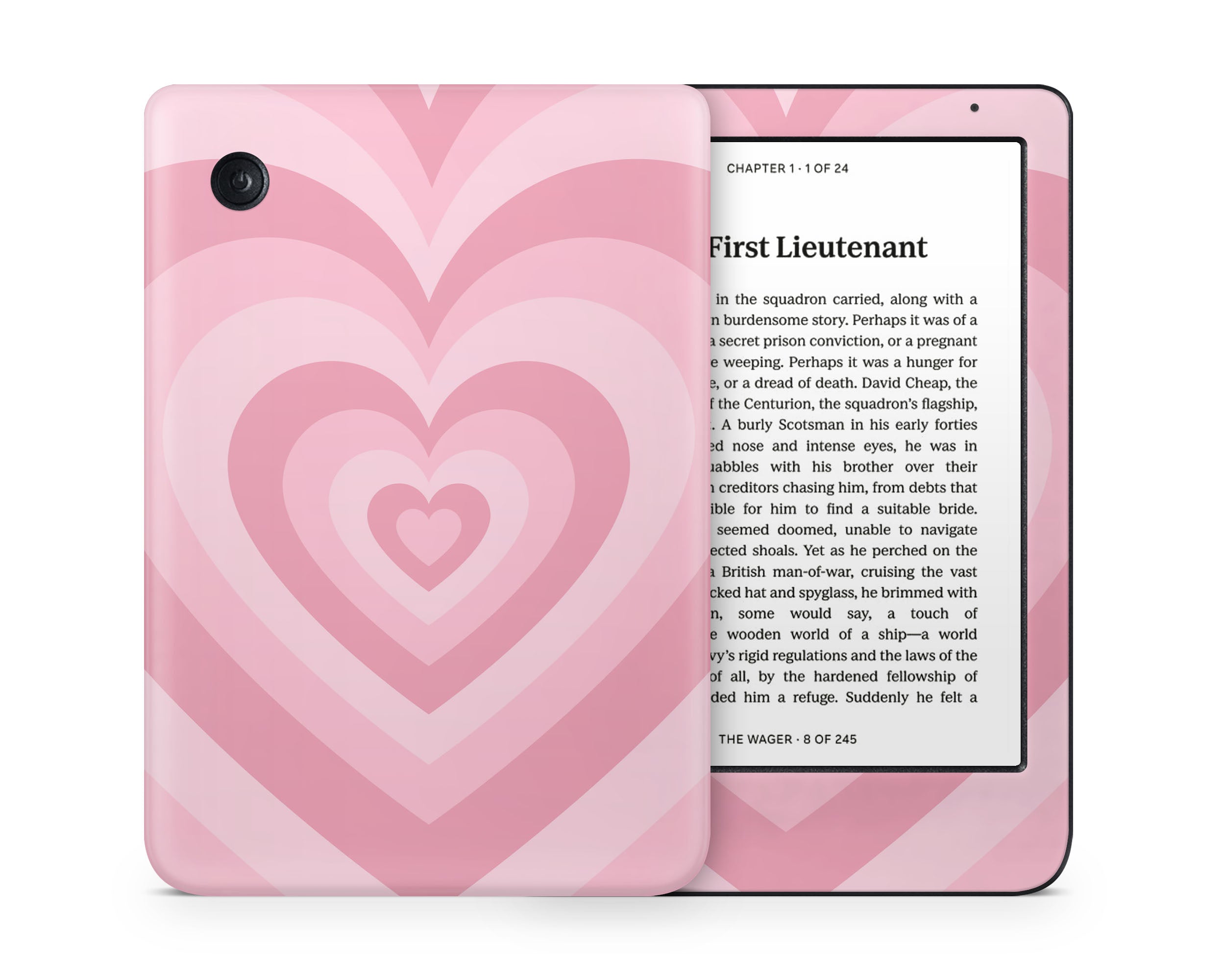 Pink Retro Hearts Kobo Skin – Lux Skins Official