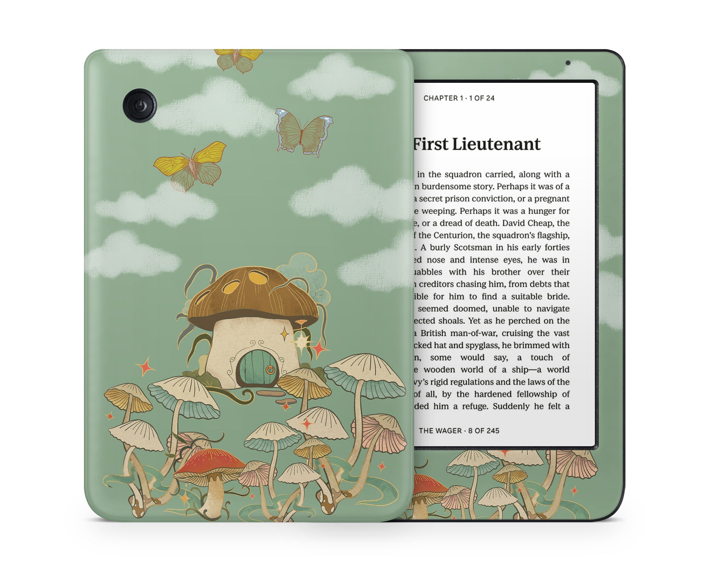 Sage Cottagecore Mushroom House Kobo Skin – Lux Skins Official