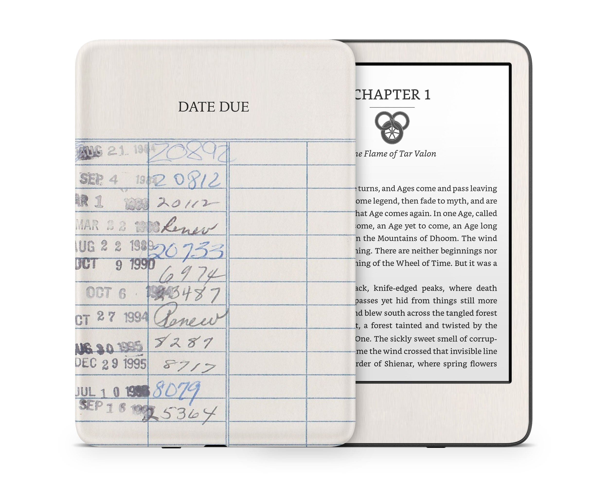 Library Card Kindle Skin – Lux Skins Official