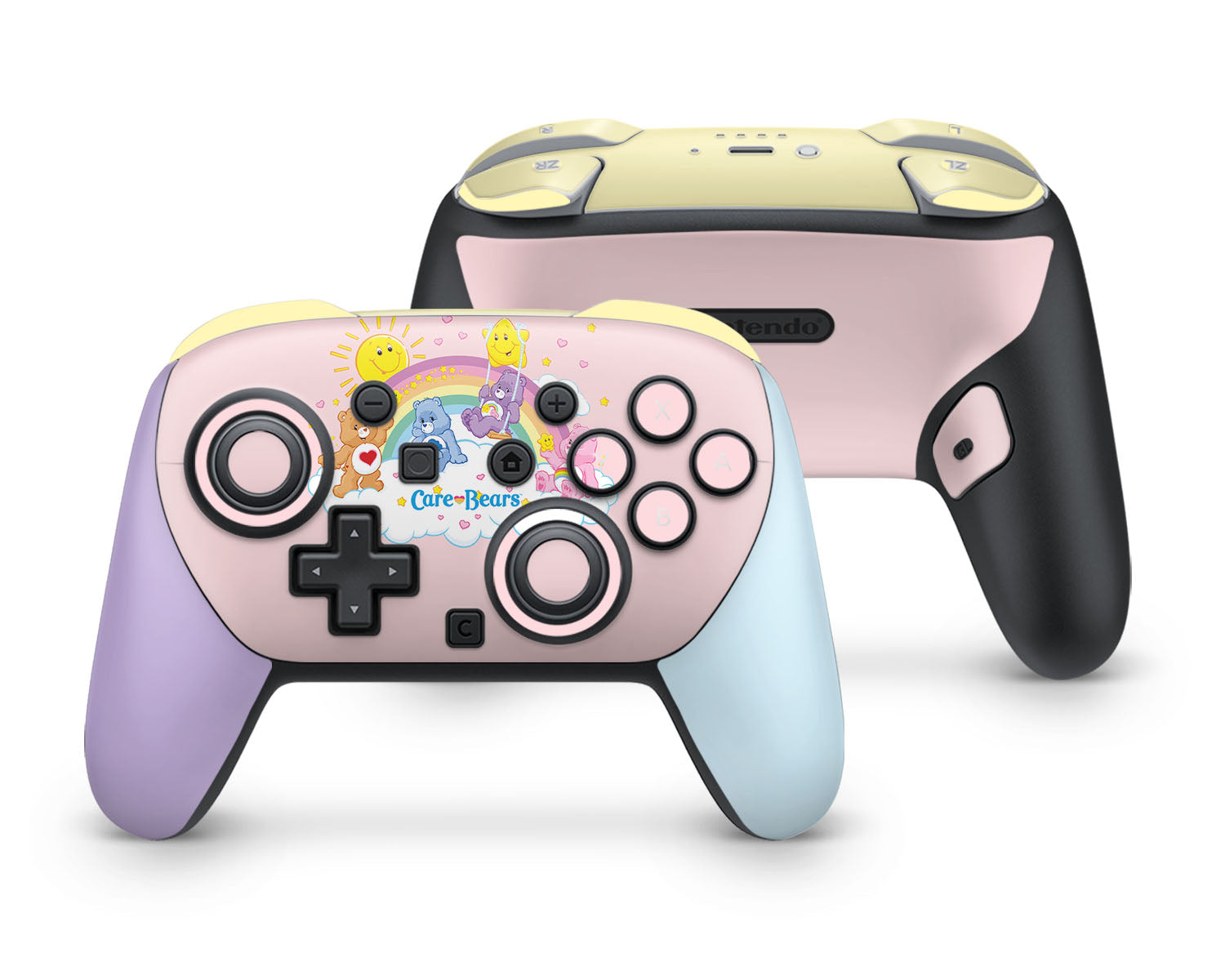 Care Bears Rainbow Pink Nintendo Switch 2 Pro Controller Skin – Lux ...