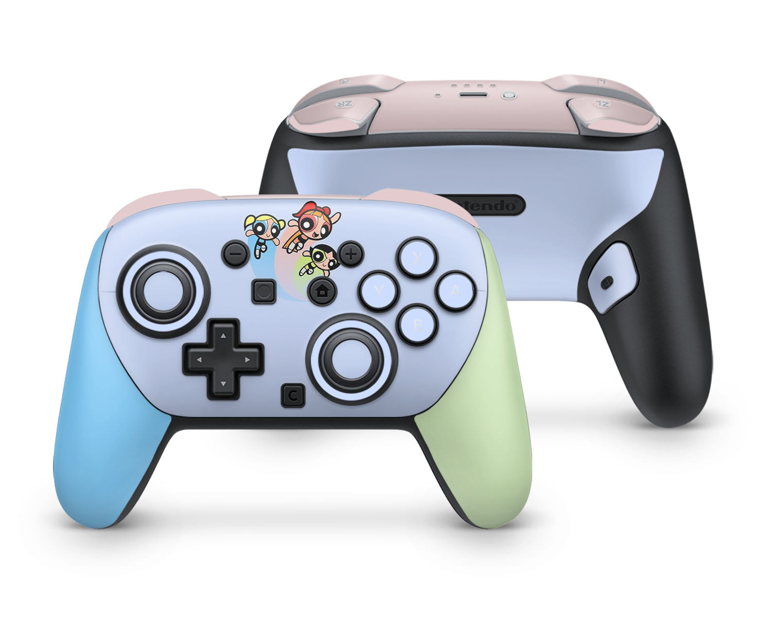 Powerpuff Girls Pastel Blue Nintendo Switch 2 Pro Controller Skin – Lux ...