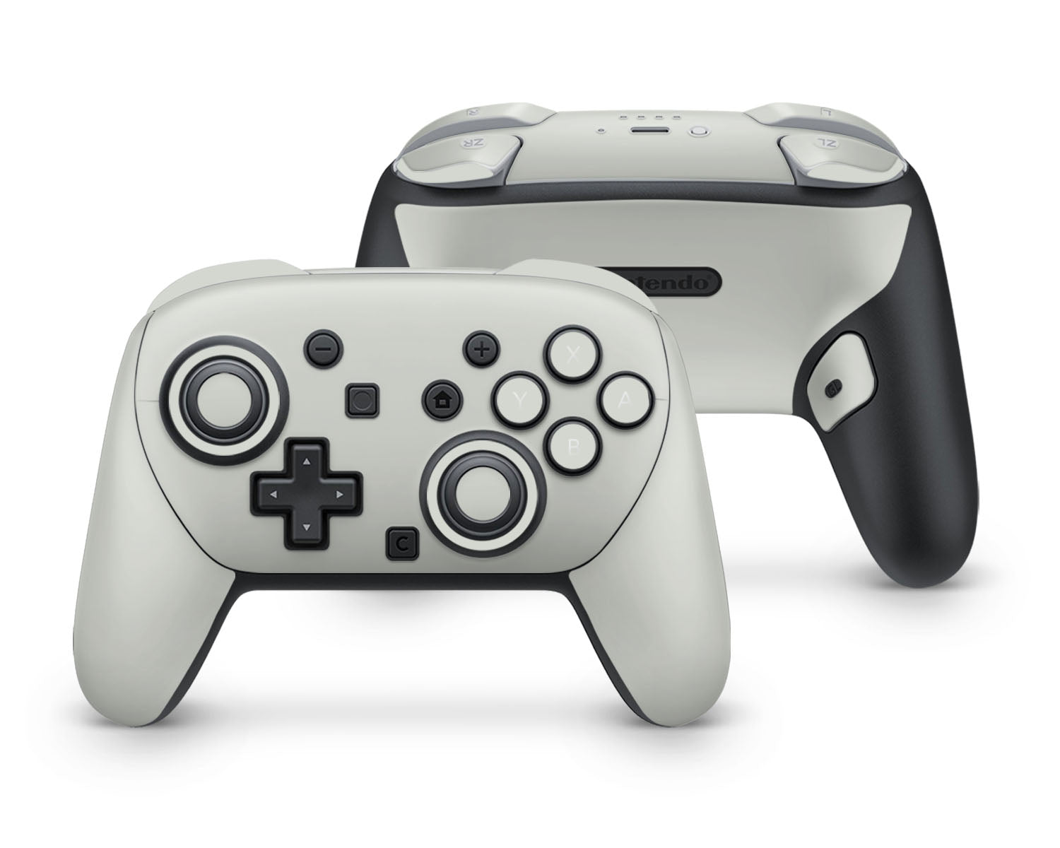 Stone Grey Nintendo Switch 2 Pro Controller Skin – Lux Skins Official