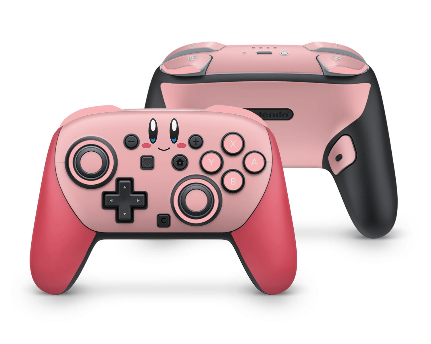 Kirby Pastel Pink Highlights Nintendo Switch 2 Pro Controller Skin ...