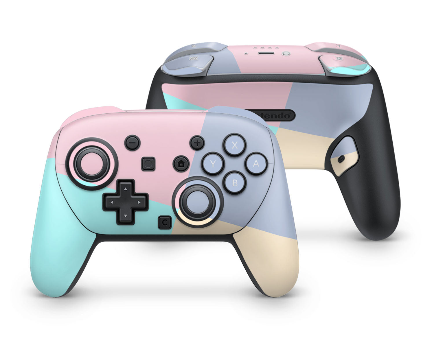 Memphis Sweet Pastel Retro 80s Color Blocking Nintendo Switch 2 Pro ...