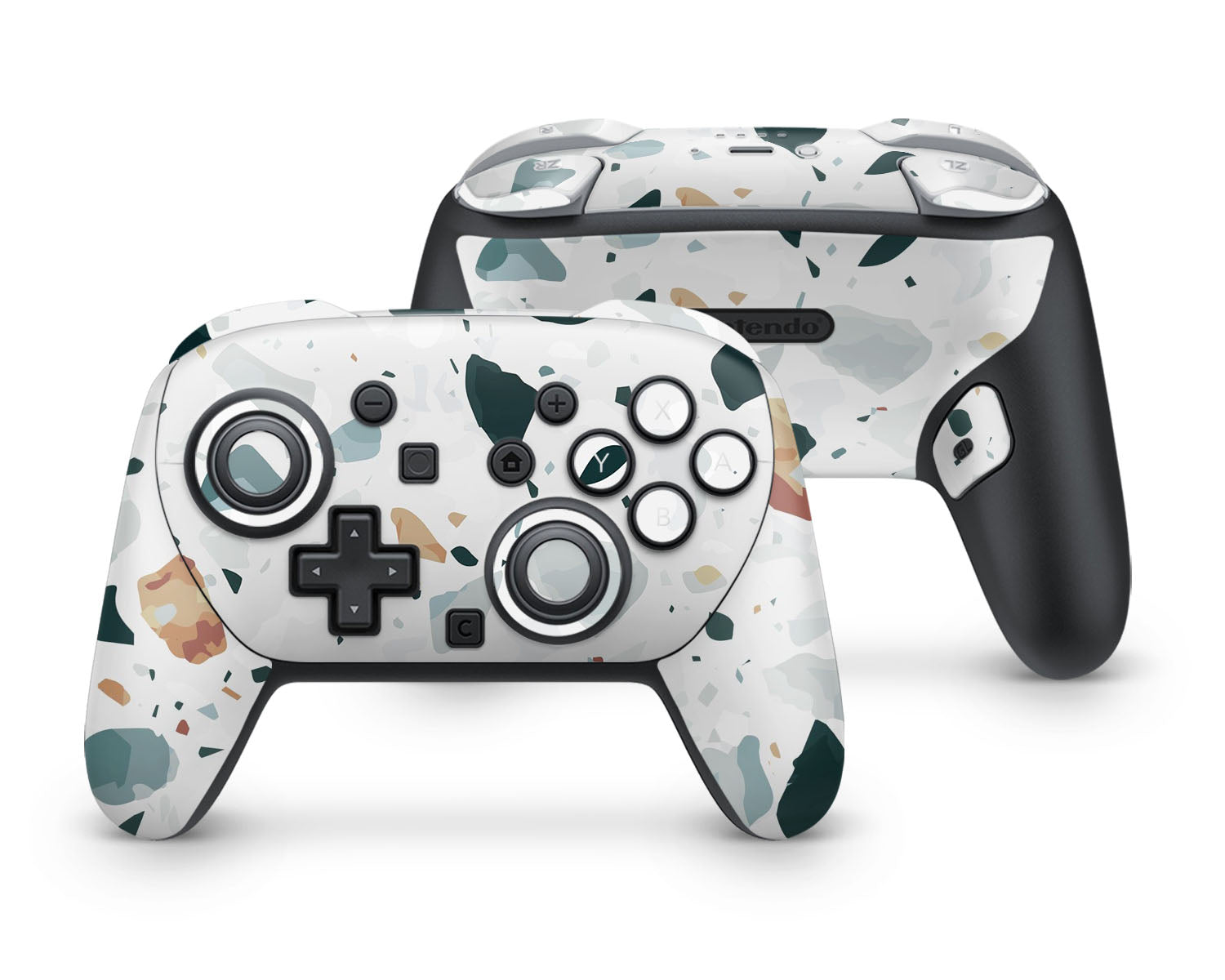 Ice Terrazzo Nintendo Switch 2 Pro Controller Skin – Lux Skins Official
