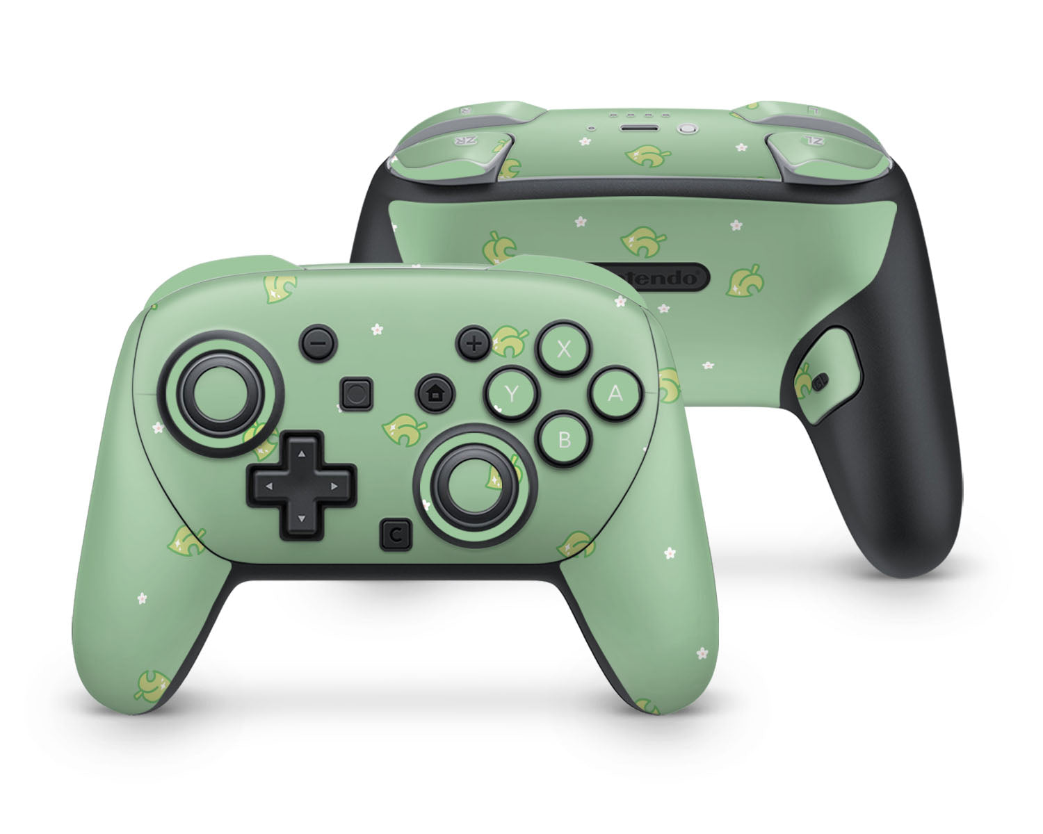 Animal Crossing Leaf Nintendo Switch 2 Pro Controller Skin – Lux Skins ...