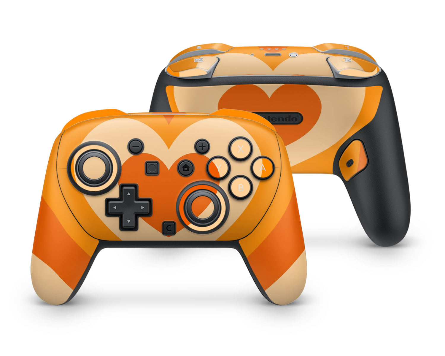 Pumpkin Latte Retro Hearts Nintendo Switch 2 Pro Controller Skin – Lux ...