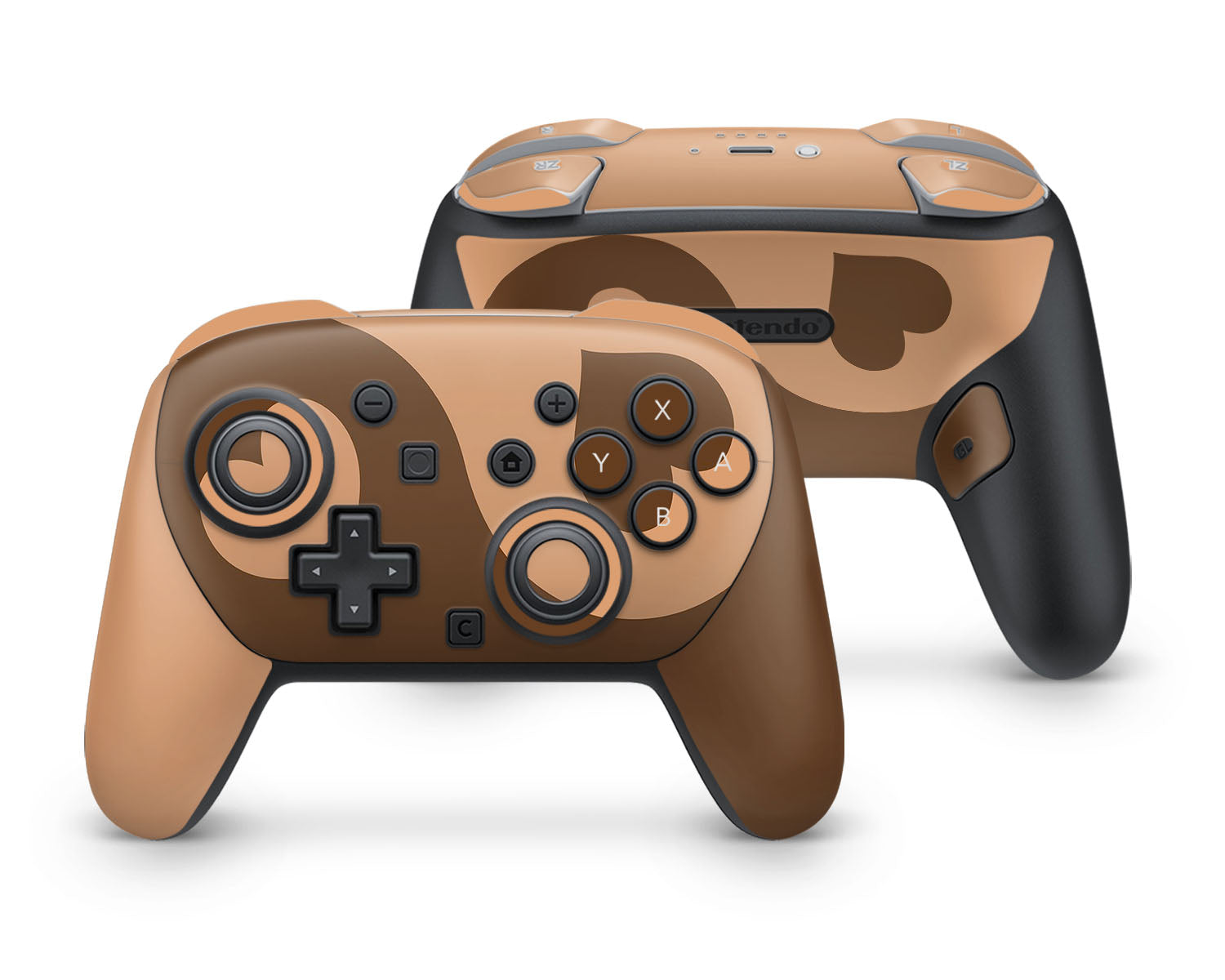 Yin Yang Chocolate Hearts Nintendo Switch 2 Pro Controller Skin – Lux ...