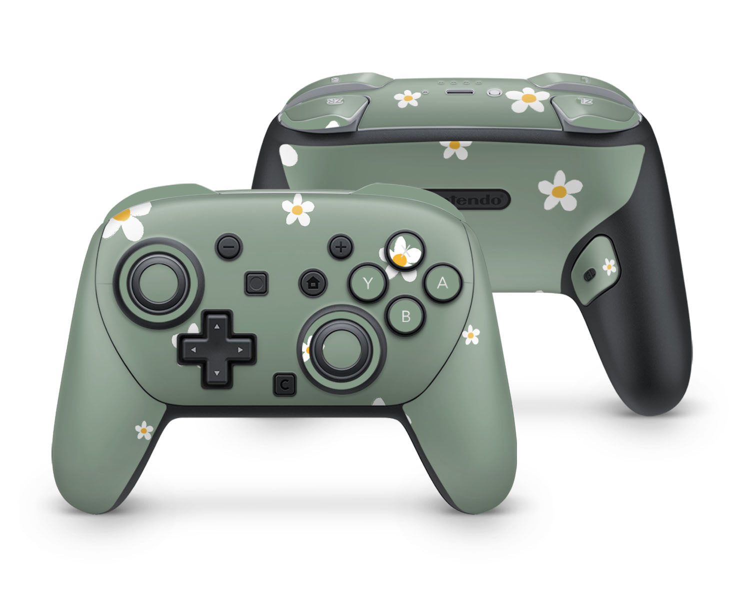 Forest Daisy Nintendo Switch 2 Pro Controller Skin – Lux Skins Official