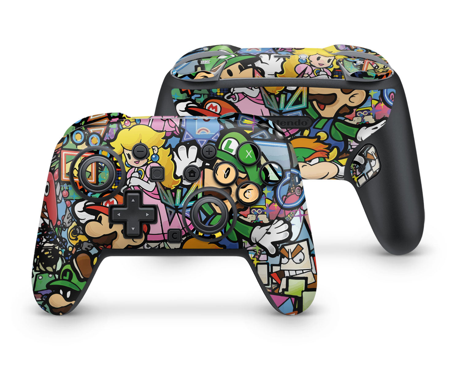 Paper Mario Nintendo Switch 2 Pro Controller Skin – Lux Skins Official