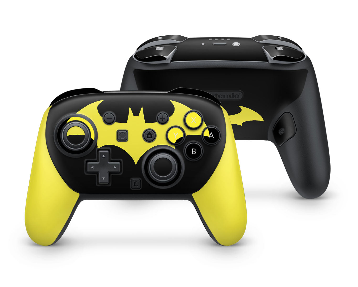 Batman Logo Yellow Nintendo Switch 2 Pro Controller Skin – Lux Skins ...