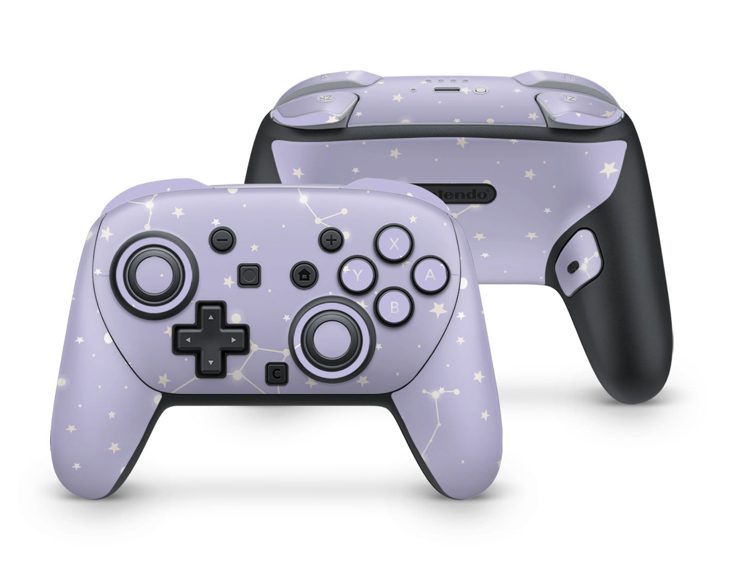 Constellation Stargazing Purple Nintendo Switch 2 Pro Controller Skin ...