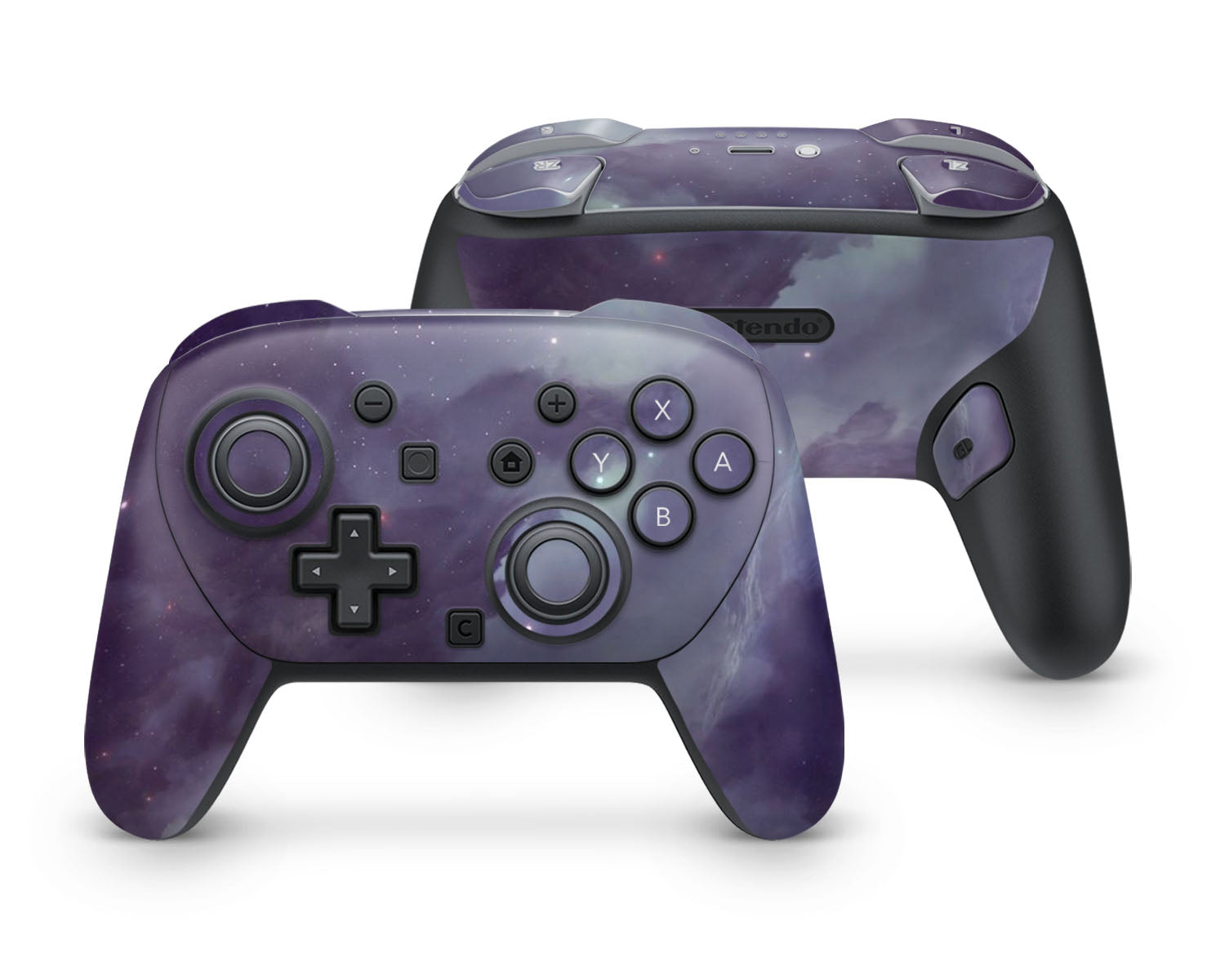 Purple Ethereal Galaxy Nintendo Switch 2 Pro Controller Skin – Lux ...