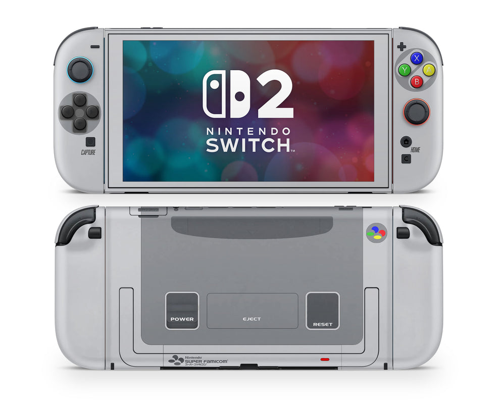 Retro Super Famicon Nintendo Switch 2 Skin – Lux Skins Official