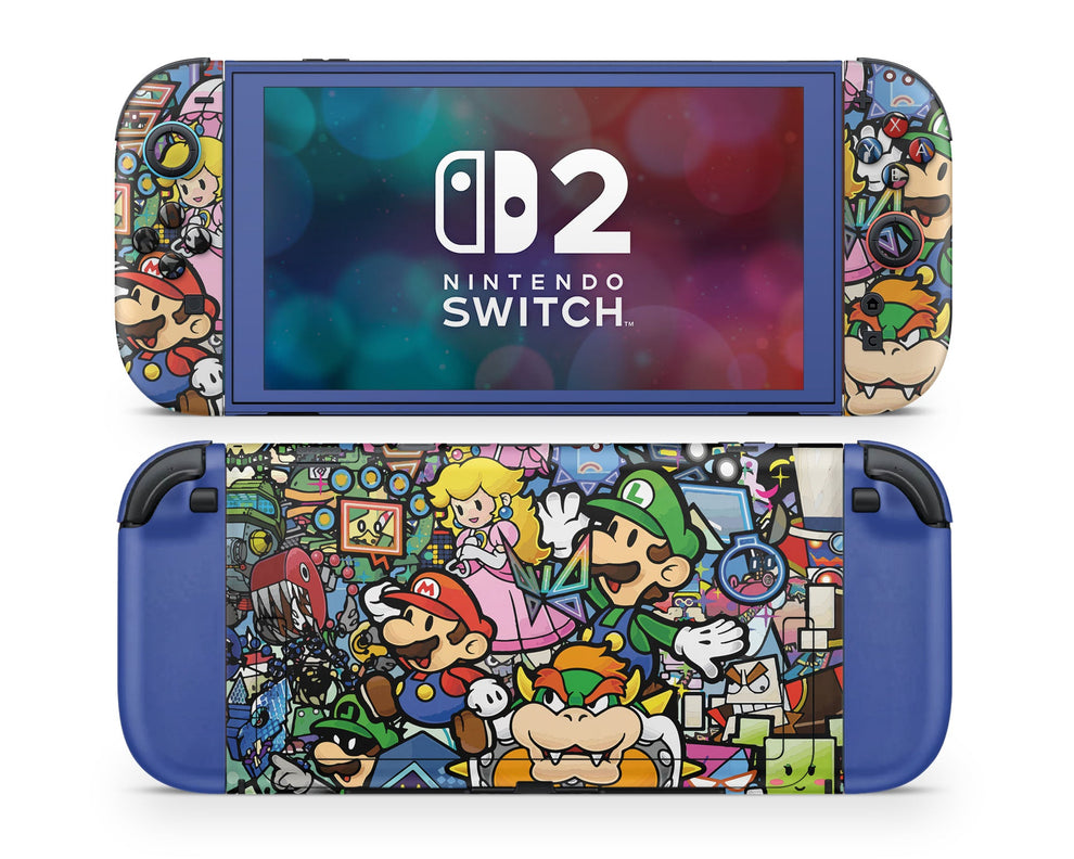 Paper Mario Nintendo Switch 2 Skin – Lux Skins Official