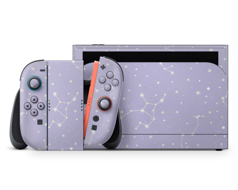 Constellation Stargazing Purple Nintendo Switch 2 Skin – Lux Skins Official