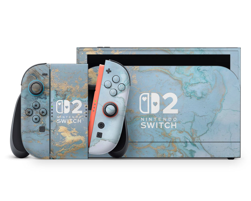 Blue Marble Nintendo Switch 2 Skin – Lux Skins Official
