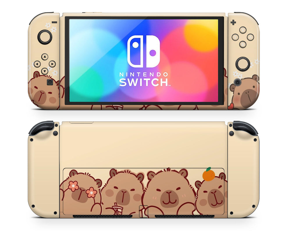 Cute Capybara Nintendo Switch OLED Skin – Lux Skins Official