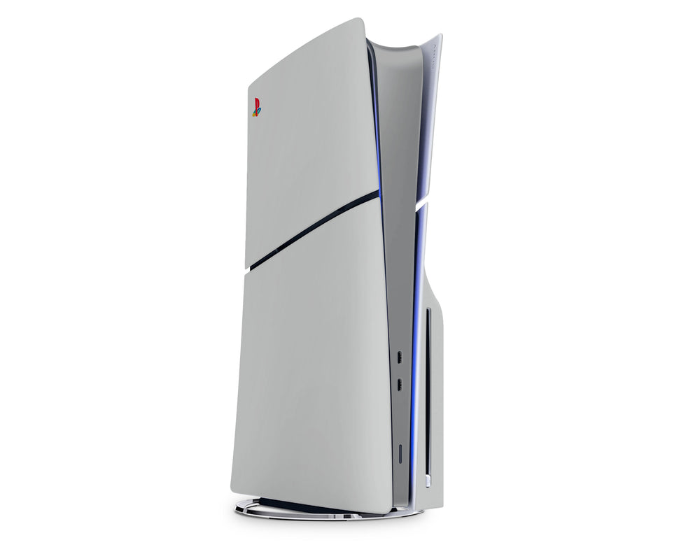 Retro Classic Playstation Grey PS5 Slim Skin – Lux Skins Official