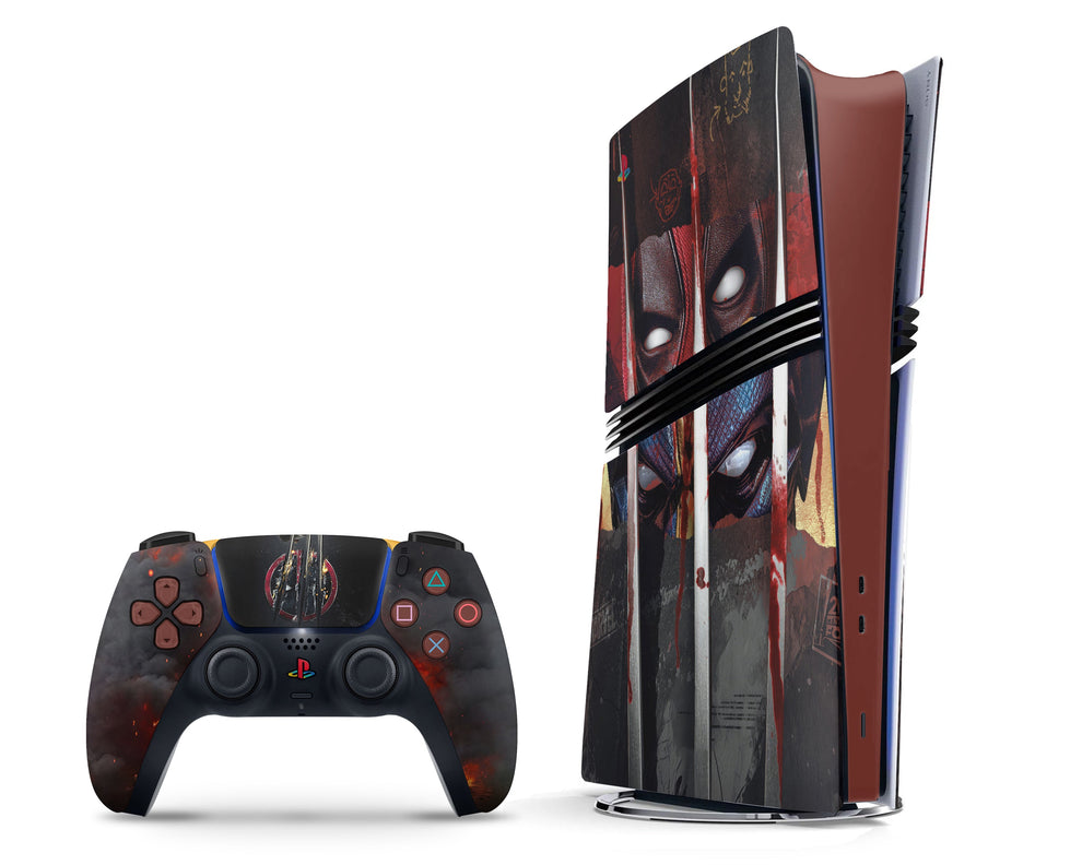 Deadpool x Wolverine PS5 Pro Skin – Lux Skins Official
