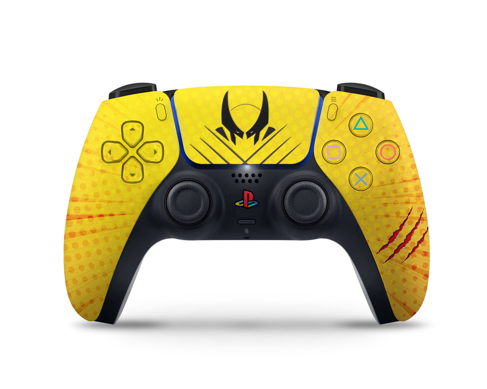 Wolverine Comics Yellow PS5 Slim Skin – Lux Skins Official
