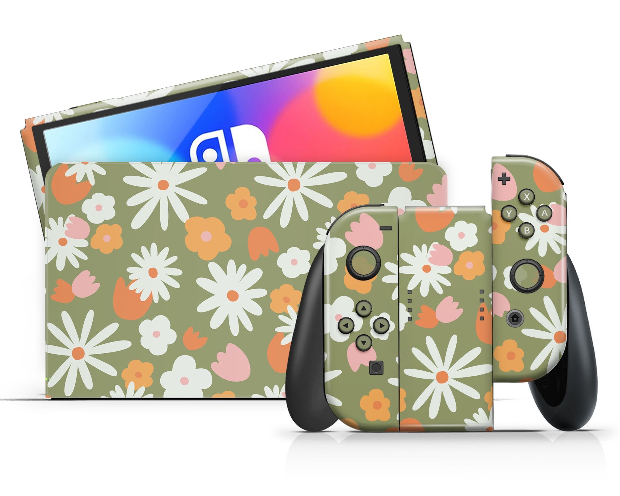Vintage Floral Nintendo Switch OLED Skin – Lux Skins Official