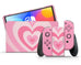 Pink Retro Hearts Nintendo Switch Skin – Lux Skins Official