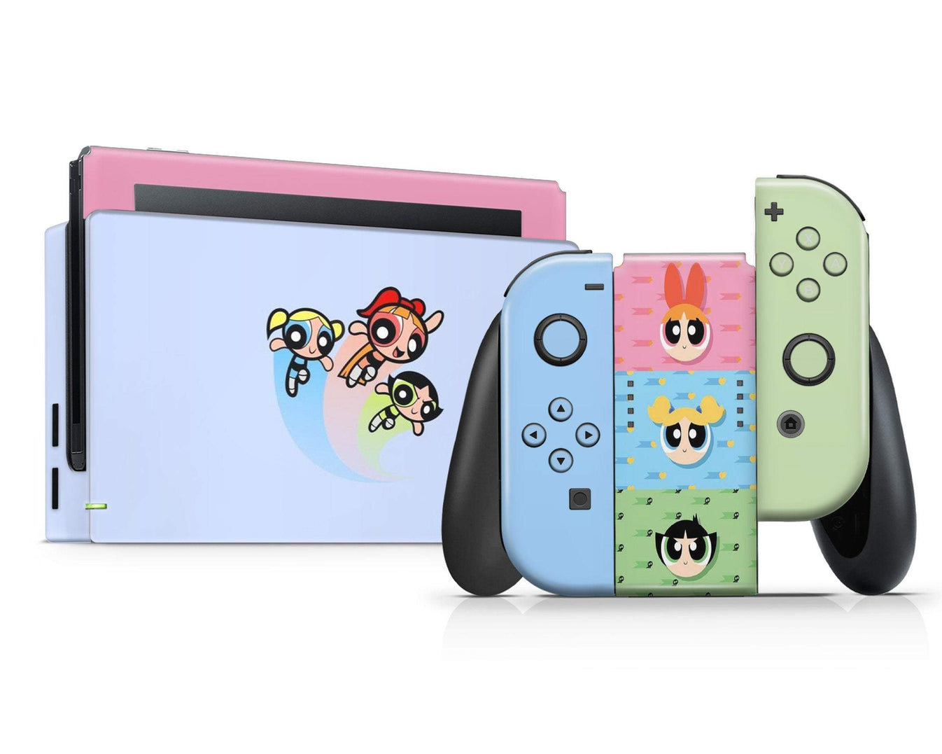 Powerpuff girls pastel blue Nintendo Switch Skin – Lux Skins Official