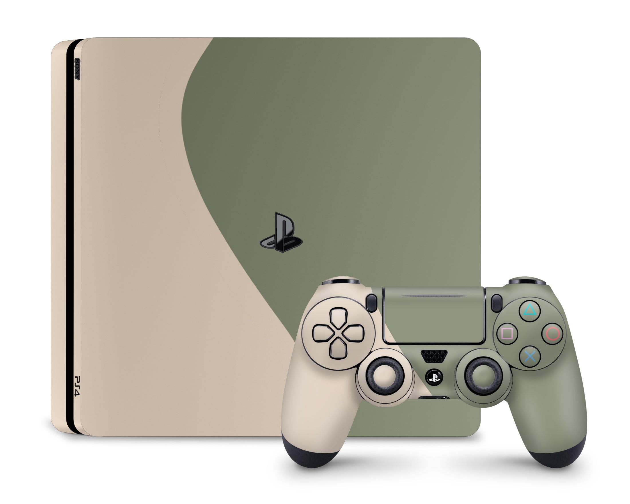 Two Tone Wild Sage Green Cream PS4 Skin – Lux Skins Official